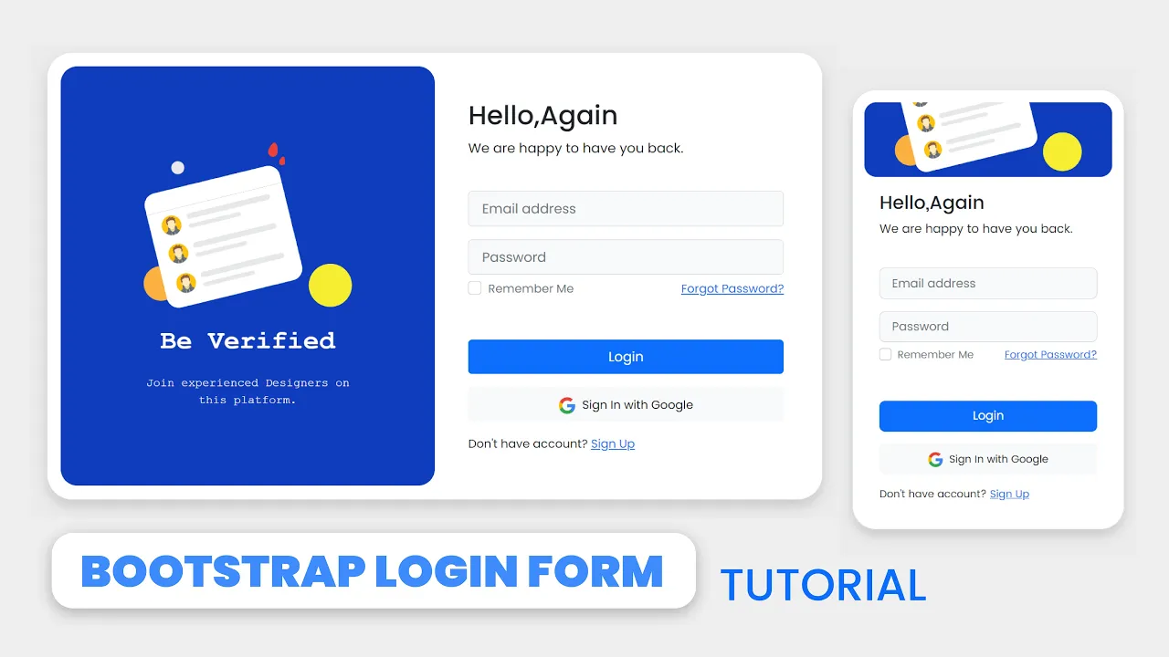 Responsive Login Page Created with Bootstrap 5 - Ludiflex Responsive Login Page Created with Bootstrap 5 - Ludiflex